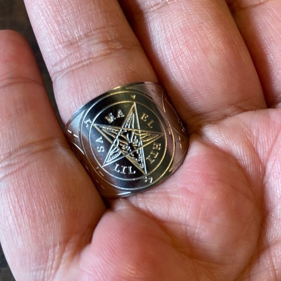 Jewelry | Baphomet Samael Lilith Satan Lucifer Sigil Pentagram Jewelry ...